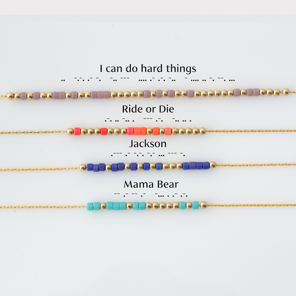 Morse Code Necklace - LEILA