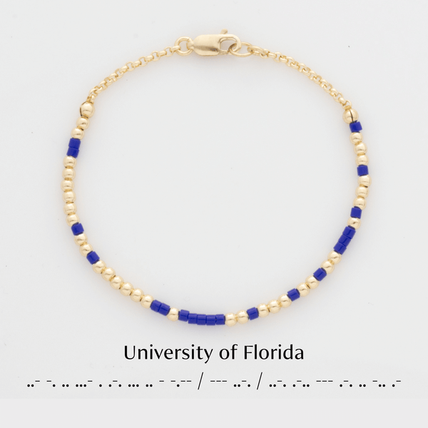Custom College Morse Code Bracelet - LEILA