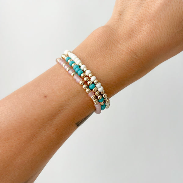 Love You More Bubble Morse Code Bracelet - LEILA