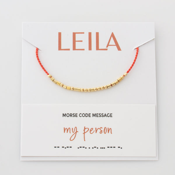 Morse Code Bracelet - LEILA