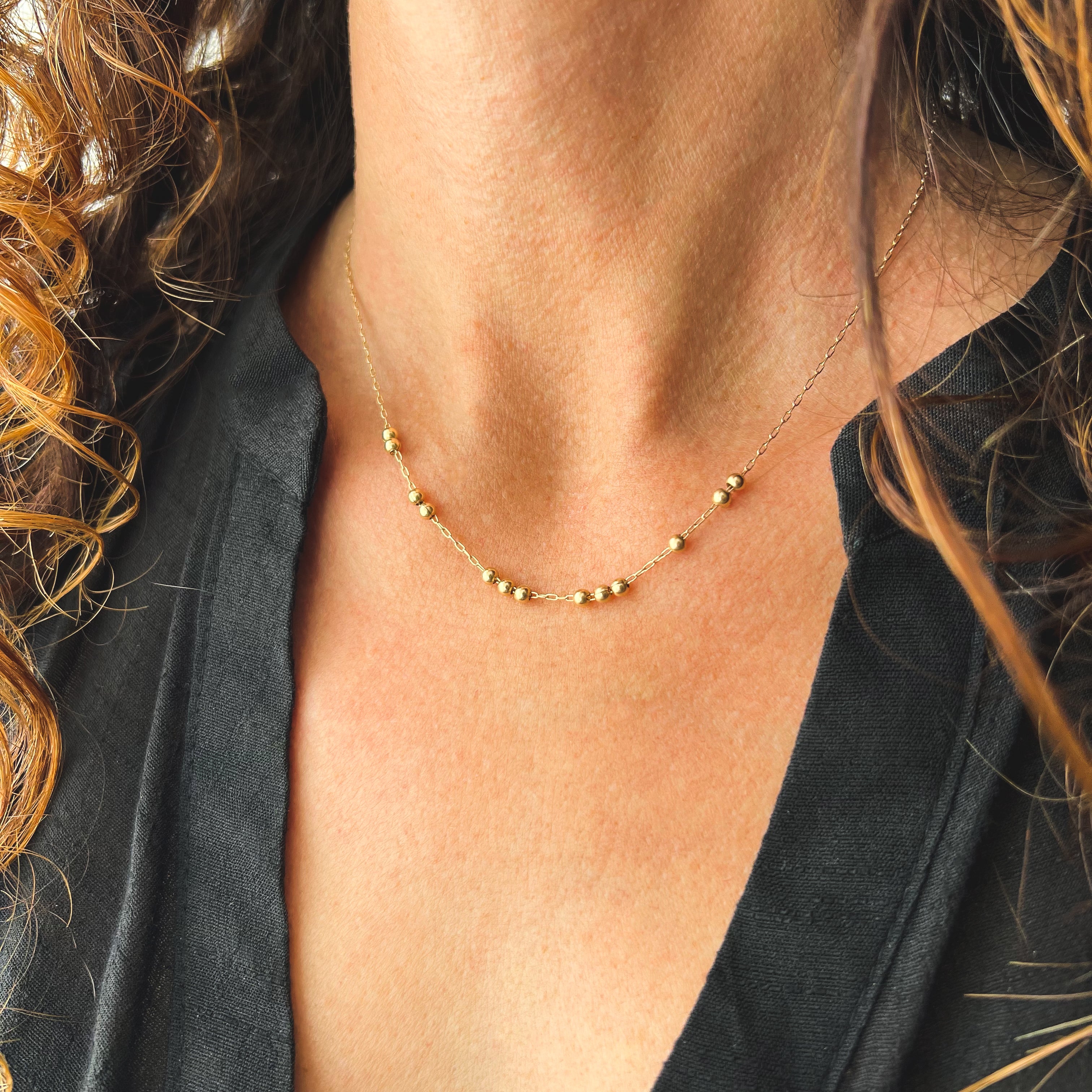 Floating Morse Code Necklace - LEILA