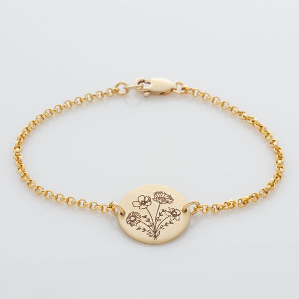 Birth Flower Bouquet Bracelet - LEILA